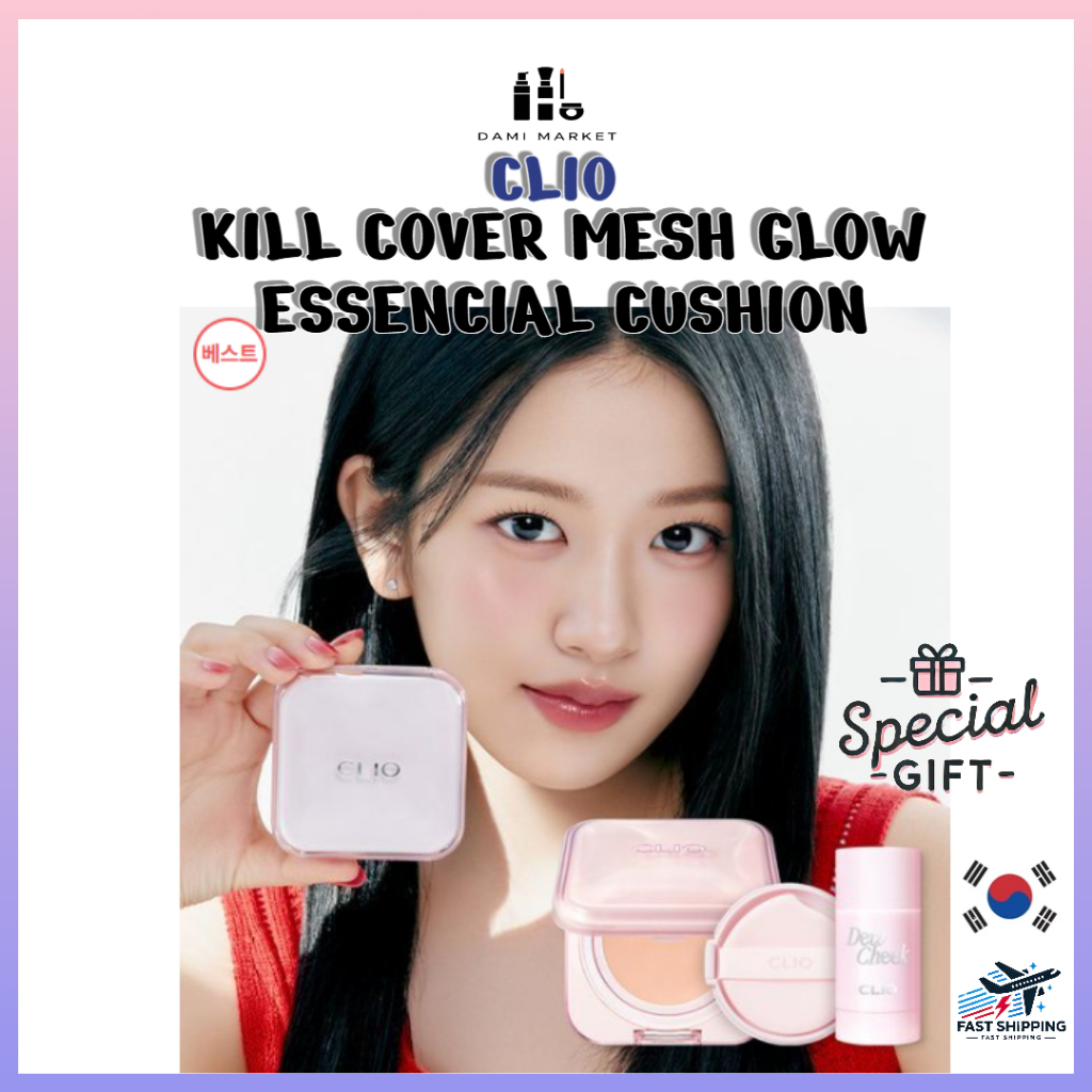 CLIO Kill Cover Mesh Glow Essential Cushion (+ รีฟิล + ของขวัญแก้ม Dewy ...