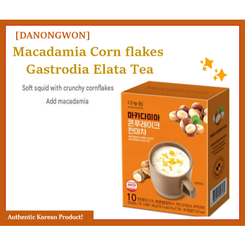 Danongwon Macadamia Corn flake Gastrodia Elata Tea, 180g | Shopee Thailand