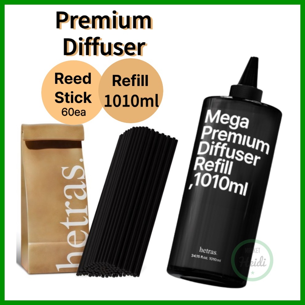 เกาหลี เกาหลี 🇰🇷 Hetras Mega Premium Diffuser Refill 1010ml / ก้านไม้ ...