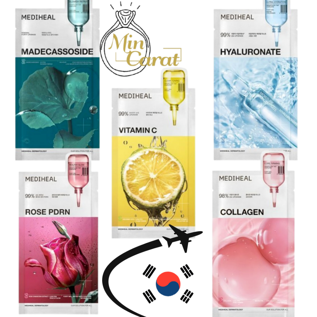 Mediheal Sheet Mask Variety Pack (5 ประเภท, 10 แผ่น) Madecassoside ...