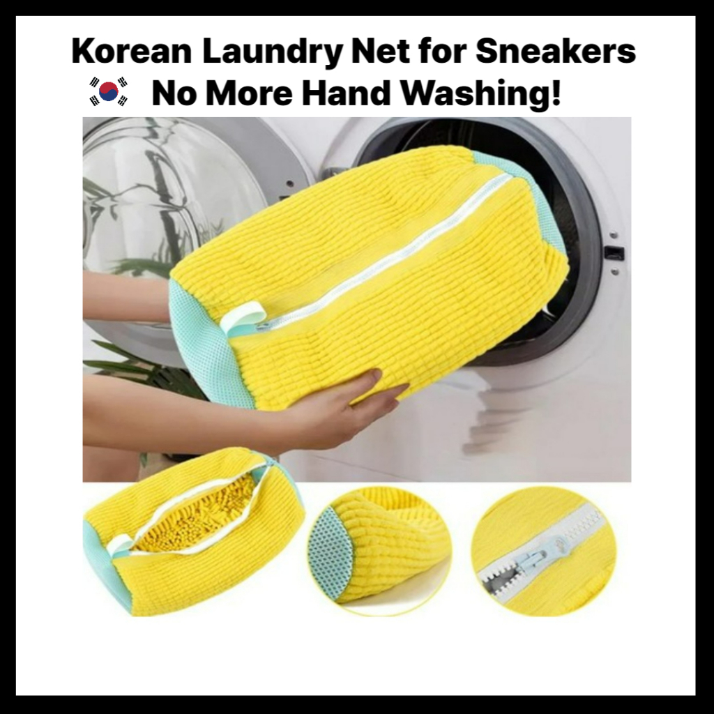 KOREA Super Clean Shoe Laundry Net XL / เครื่องซักผ้า ปลอดภัยต่อรองเท้า ...