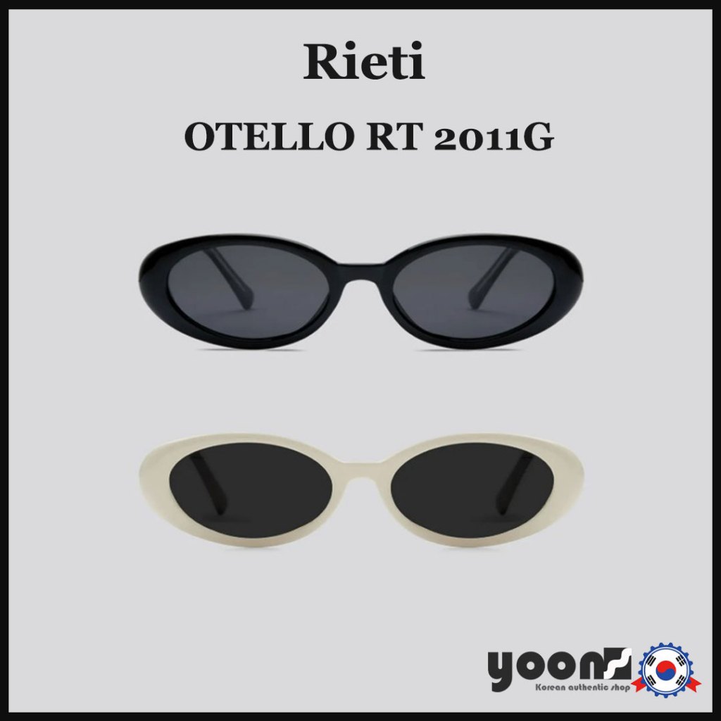 [Rieti] แว่นกันแดด OTELLO RT 2011 C1 BLACK/ C2 IVORY_จากเกาหลี | Shopee Thailand