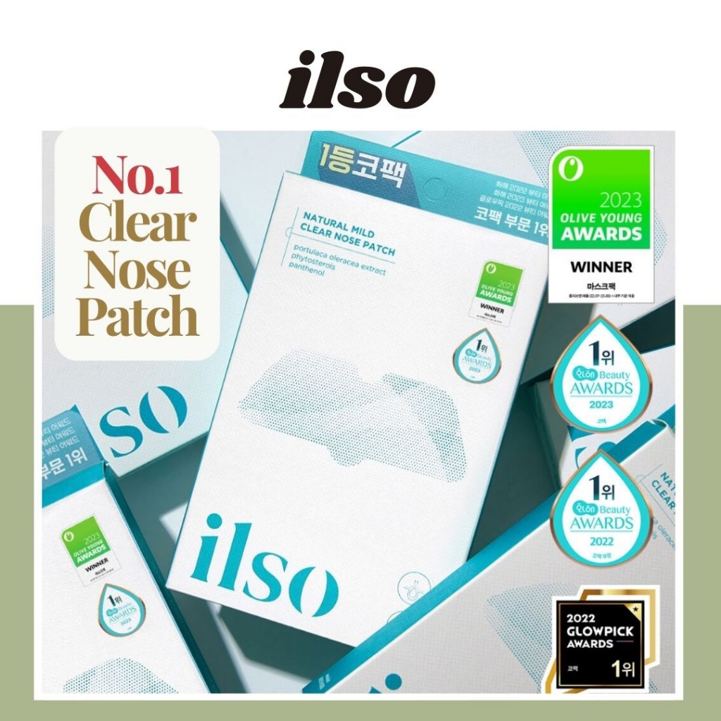 Ilso Natural Mild Clear Nose Pack, 5ea / 10ea, 1Box Blackhead Remover จากเกาหลี | Shopee Thailand