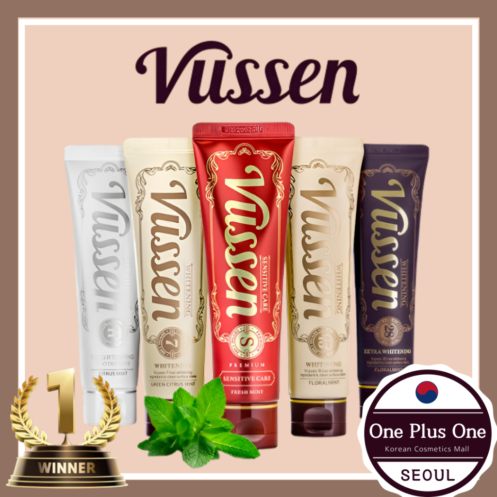 VUSSEN ยาสีฟอกฟันขาว - การดูแลสุขภาพช่องปากระดับพรีเมียมเพื่อฟันแข็งแรง - มีให้เลือก 6 ประเภท ...