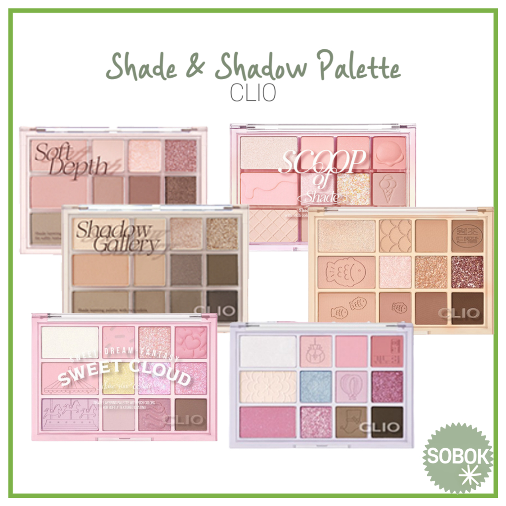 [CLIO] (+ใหม่) Shade & Shadow Palette 6colors / Eyeshadow Palette Multi ...