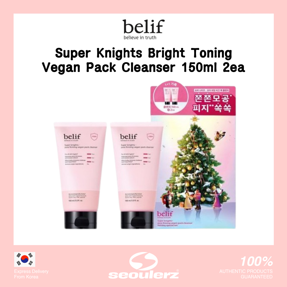 [belif] Super Knights Bright Toning Vegan Pack Cleanser 150ml | Shopee ...