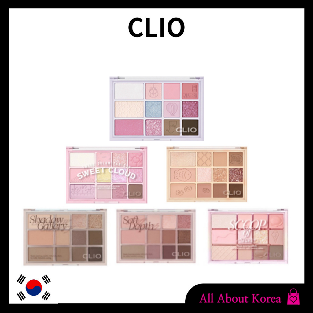 [CLIO]Shade&Shadow Palette 6colors, korea cosmetic, eye shadow | Shopee ...