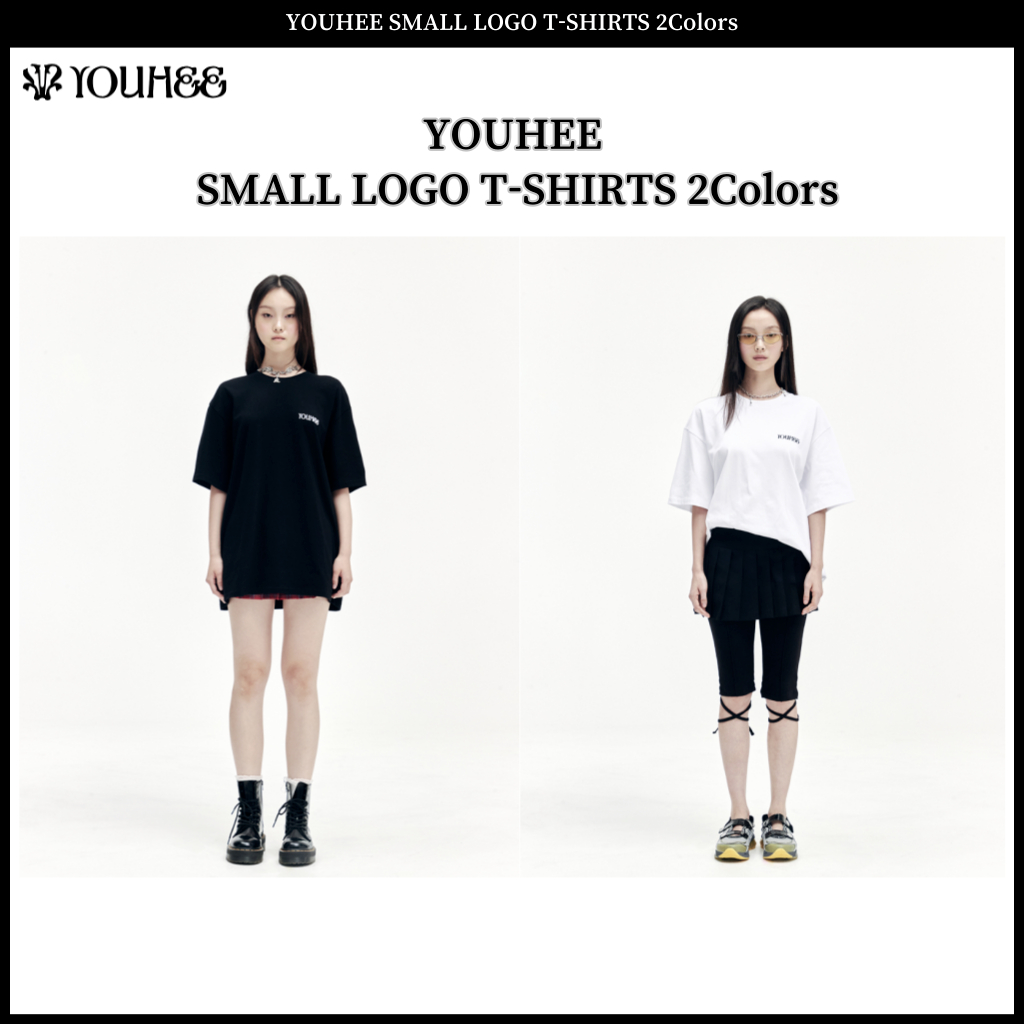 Youhee เสื้อยืดโลโก้ขนาดเล็ก 2 สี | Shopee Thailand