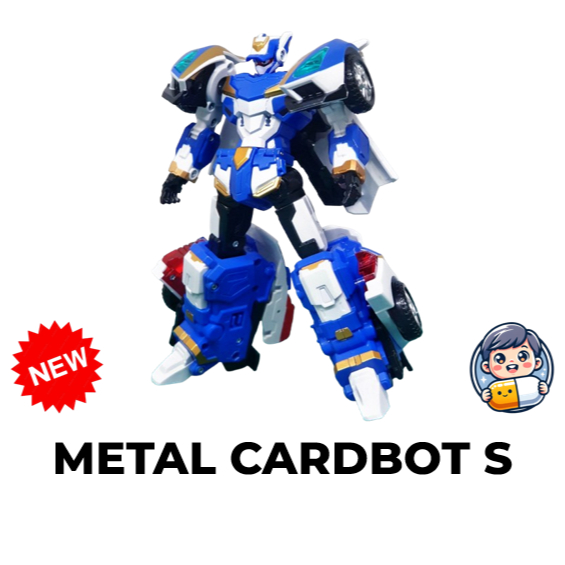 Metal Cardbot S Blue Cop S หุ่นยนต์แปลงร่างของเล่นเด็กของขวัญวันเกิด ...