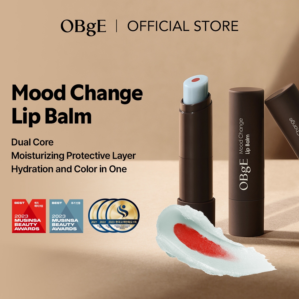 [OBgE Official] Mood Change Lip Balm #Natural แดง | Shopee Thailand
