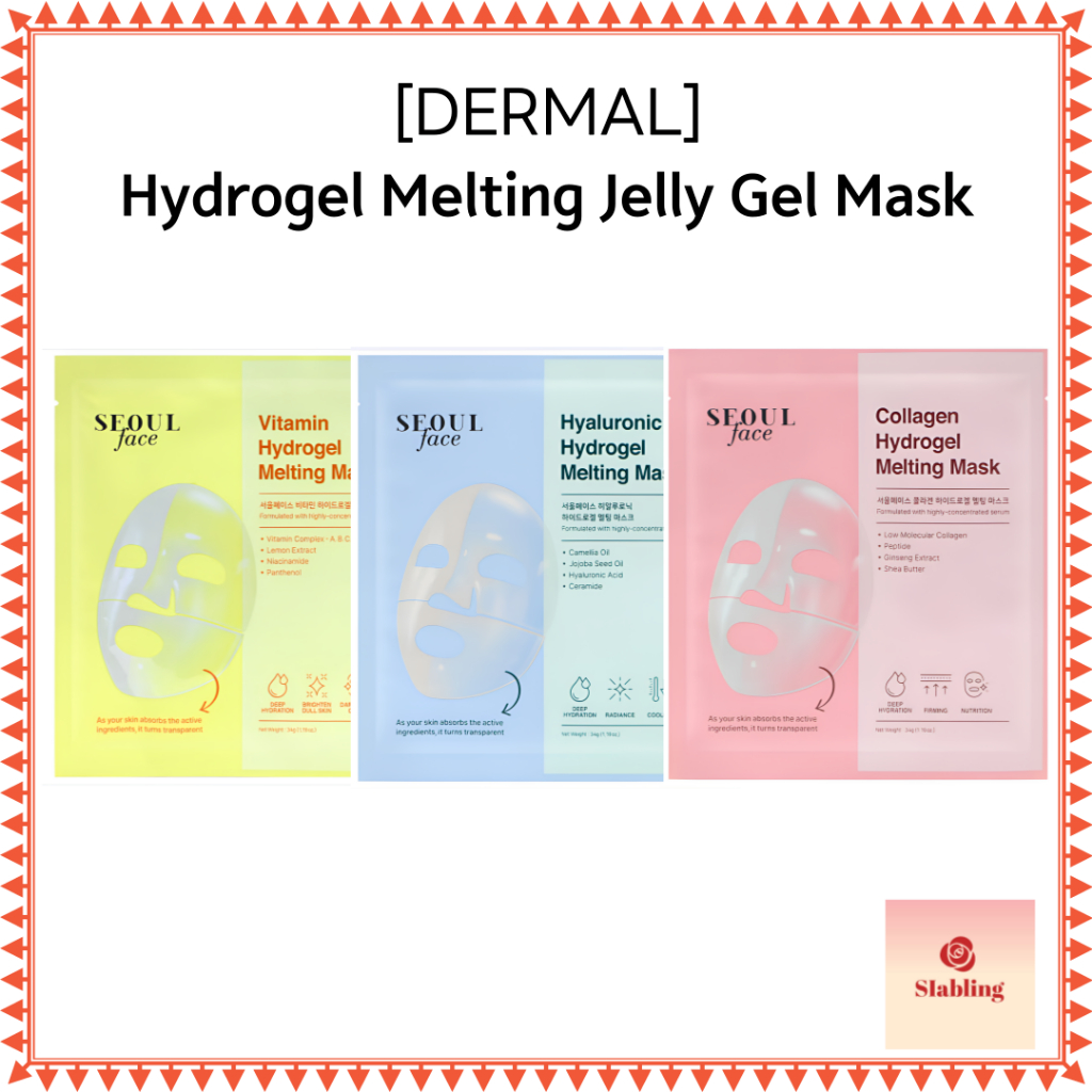 [DERMAL] Hydrogel Melting Jelly Gel Mask 3ประเภท / Korean Overnight ...