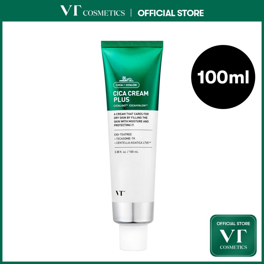 [VT] Cica Cream Plus 100ml, 30ml Moisturizing & Calming, Panthhenol Cream [เรือธงอย่างเป็นทางการ ...