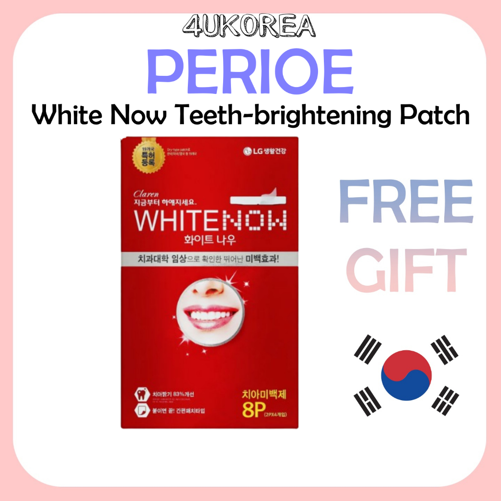 PERIOE White Now Teeth-brightening Patch แผ่นแปะฟอกสีฟัน /K-BEAUTY ...