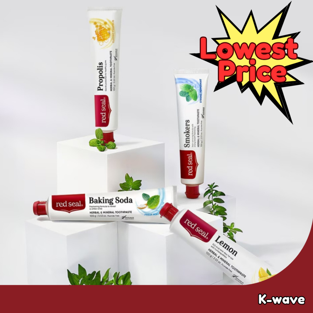 ยาสีฟันเรดซีล 100g Baking Soda/Smakers/Kids 75g/Propolis 160g | Shopee ...