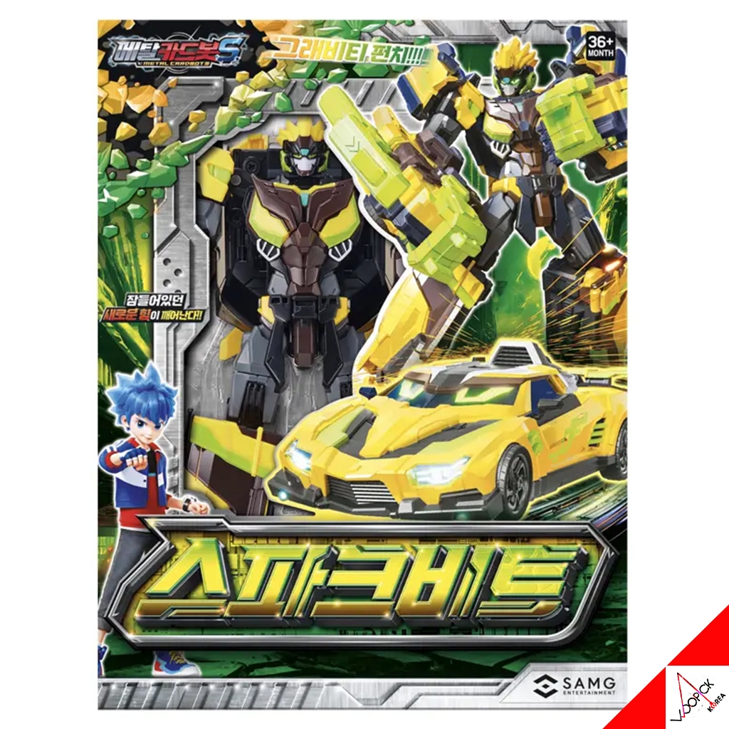 Metal Cardbot S Season2 SPARKBIT Transformer หุ่นยนต์รถสปอร์ตรูปของเล่น ...