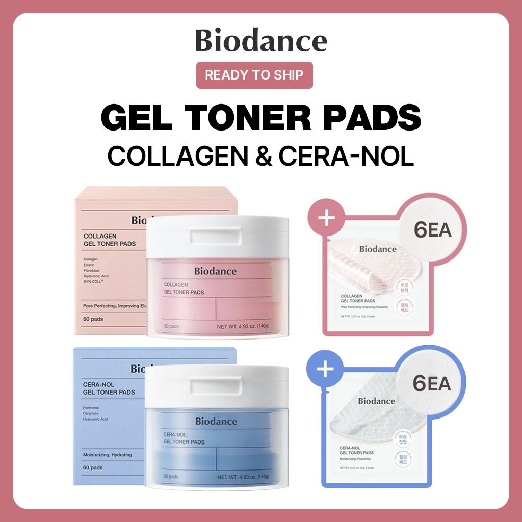 [BIODANCE] Collagen Cera-nol Gel Toner Pads 60 แผ่น (+6 แผ่น) | Shopee ...