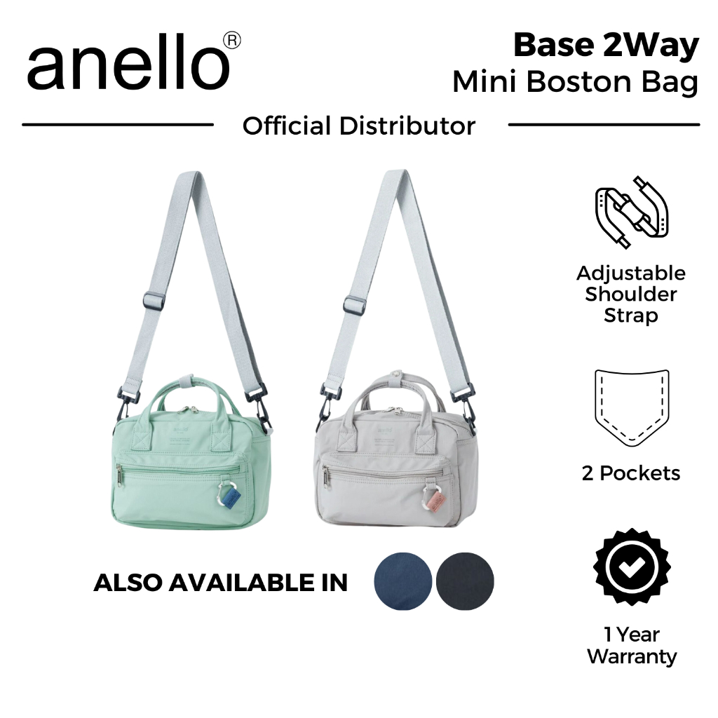 กระเป๋า Anello Base 2Way Mini Boston | Shopee Thailand