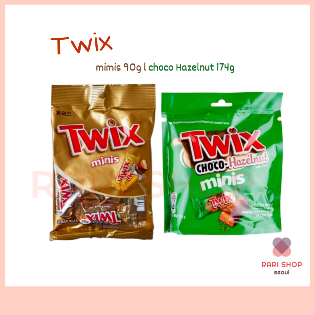 [Twix] Twix Minis 90g l Minis Choco Hazelnut 174g | Shopee Thailand