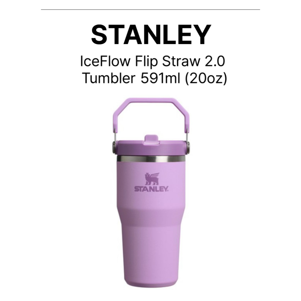 [STANLEY] แก้วน้ํา IceFlow Flip Straw 2.0 591ml / 20oz | ฉนวนกันความร้อนเครื่องดื่มเย็น | ขวด ...