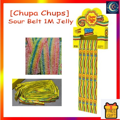 Chupa Chups เข็มขัดเปรี้ยว 1M Jelly | Shopee Thailand