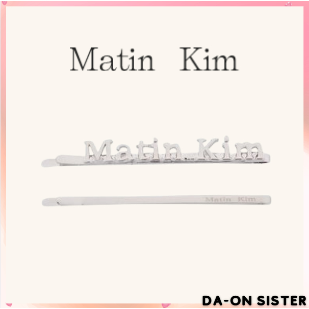 [ MATIN KIM ] MATIN POPPIN HAIR CLIPS SET IN SILVER korea แท้ 100% ...