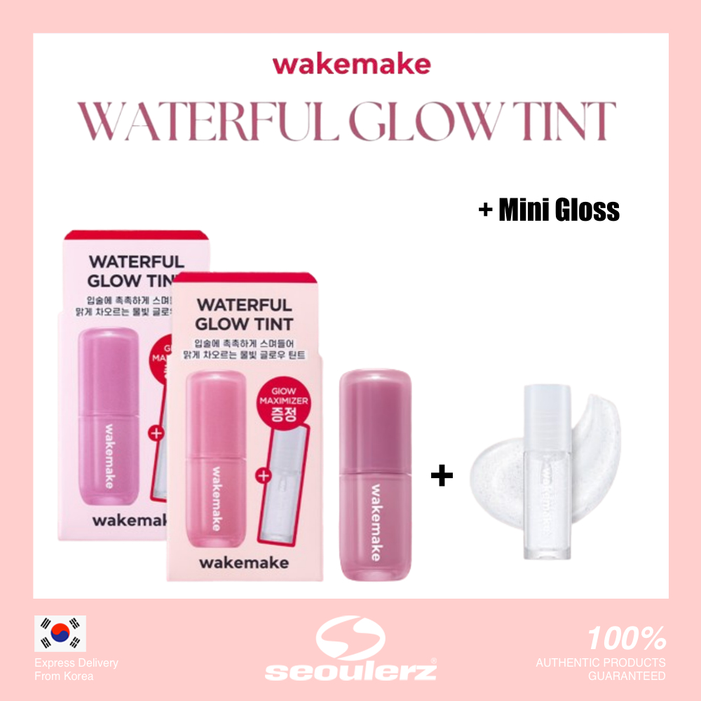 [WAKEMAKE] Waterful Glow Tint 10 สี + Mini Gloss | Shopee Thailand