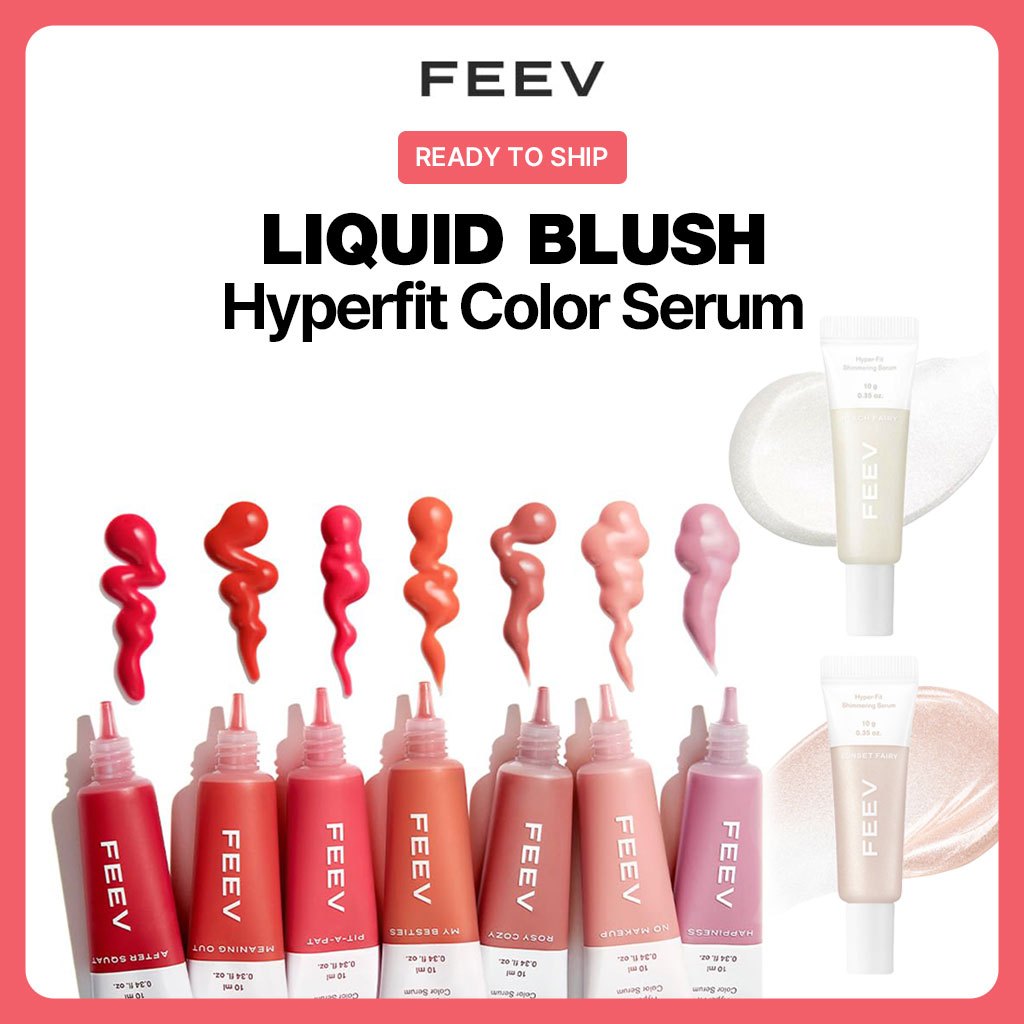 [FEEV] Hyperfit Color Serum Liquid Blush 10ml 13Colors | Shopee Thailand