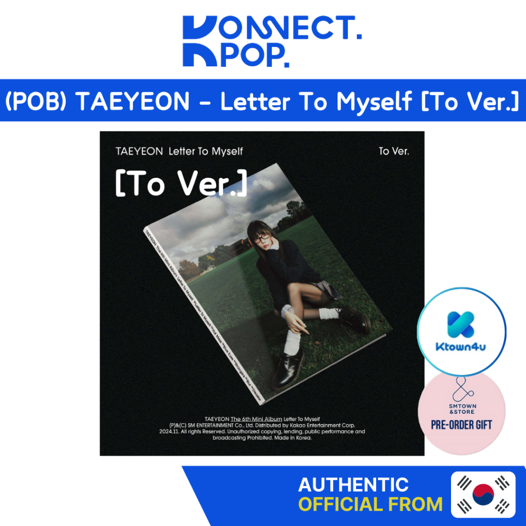 (POB)(To Ver.) TAEYEON - 6th mini album [ Letter To Myself ] | Shopee Thailand