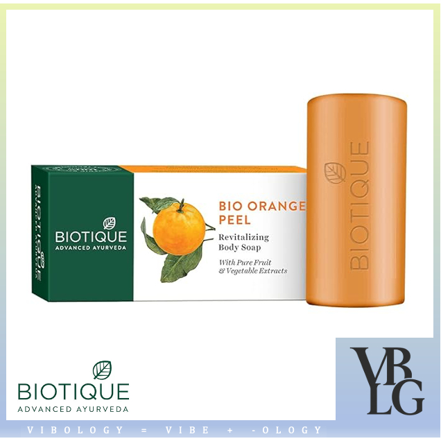 BIOTIQUE Orange Peel Revitalizing Body Soap Bathing Bar Ayurvedic และ ...