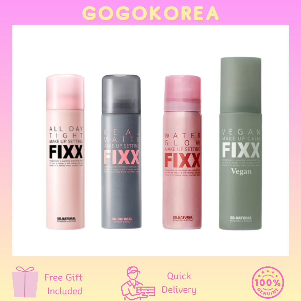 [So Natural] Makeup Setting Fixx Series 75ml / All Day Tight, Water ...