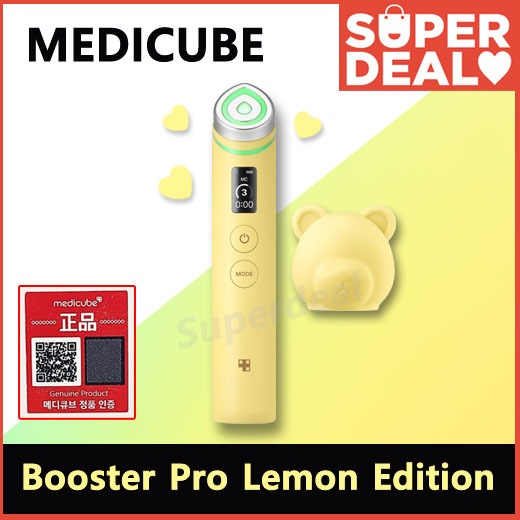 MEDICUBE Age-R Booster Pro Lemon Edition + หมวกหัวหมีเลมอน | Shopee ...