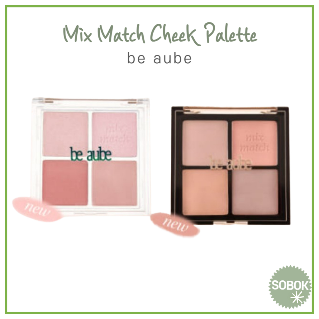 [BE Aube] Mix Match Cheek Palette 6colors บลัชเชอร์ blusher | Shopee ...