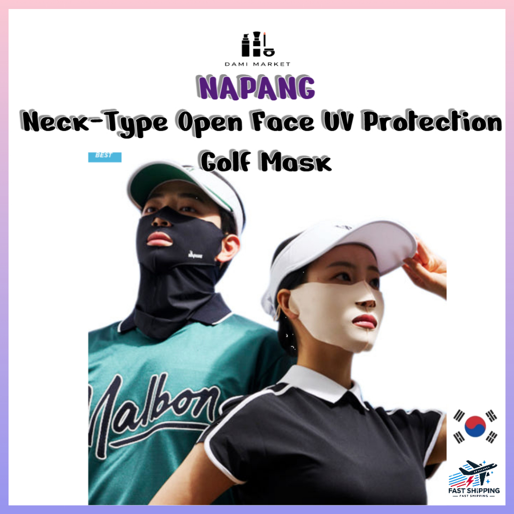 Napang Neck-Type Open Face UV Protection Golf Mask/UV Mask/Golf Mask ...