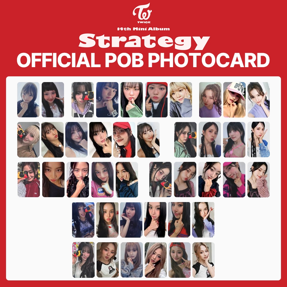 [POB] TWICE 'STRATEGY' STANDARD ver. (STEP 1,2,3) Official POB Photocard | Shopee Thailand