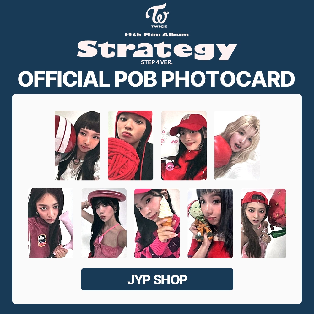 [POB] TWICE 'STRATEGY' DIGIPACK ver. (STEP 4) JYP SHOP Official POB Photocard | Shopee Thailand