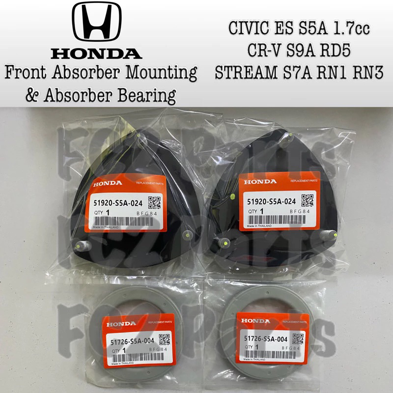 1 ชุด 4 ชิ้น Honda Civic ES S5A 1.7cc CR-V RD5 S9A Stream S7A RN1 RN3 RN5 ด้านหน้ายึดและแบริ่ง ...