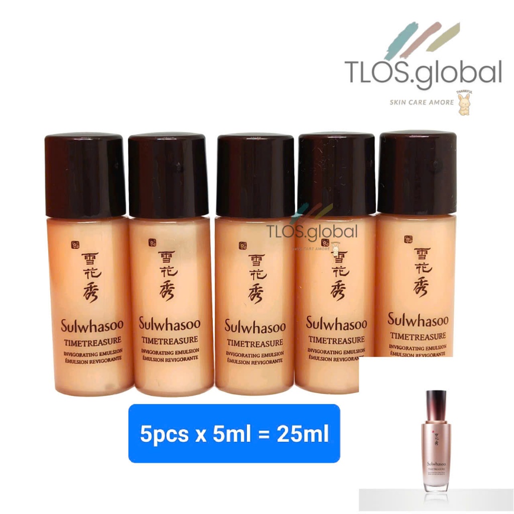 5 ชิ้น * 5 มล. Sulwhasoo Timetreasure Invigorating Emulsion | Shopee Thailand