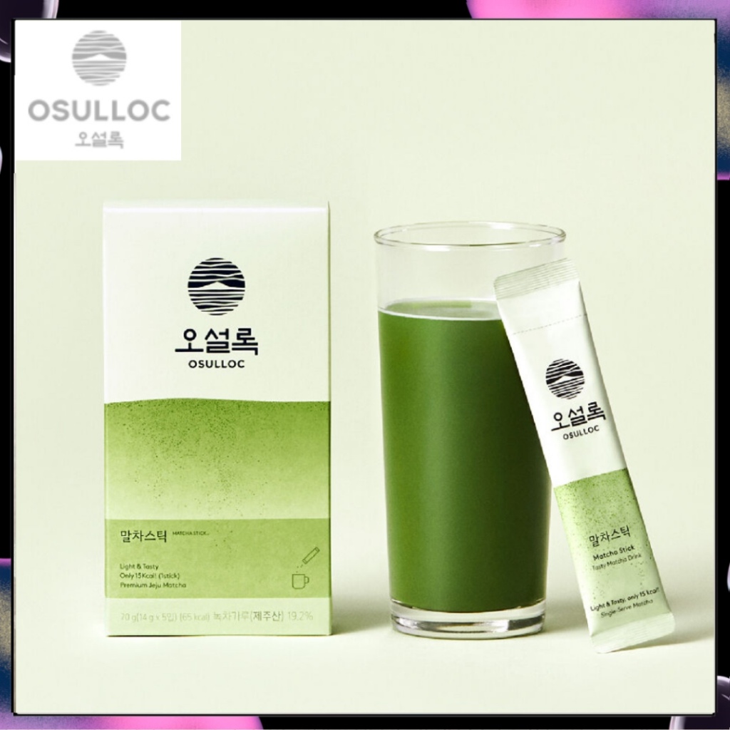 OSULLOC Jeju Premium Matcha Stick Green Tea, 5 แท่ง, 70g, 1Box | Shopee ...
