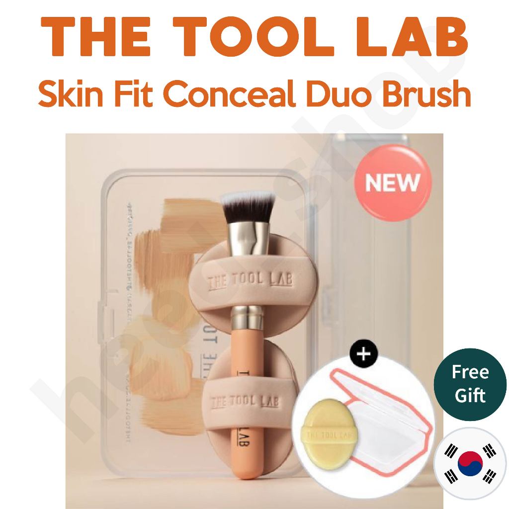 The TOOL LAB / SKIN FIT CONCEAL DUO BURSH + พัฟ + องค์ประกอบพิเศษ | Shopee Thailand