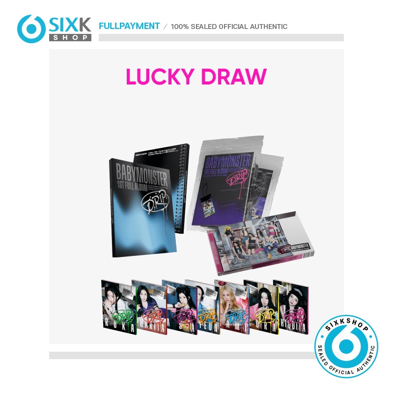 (Winter Holiday LUCKY DRAW_SET) BABYMONSTER 1st Full Album DRIP ...