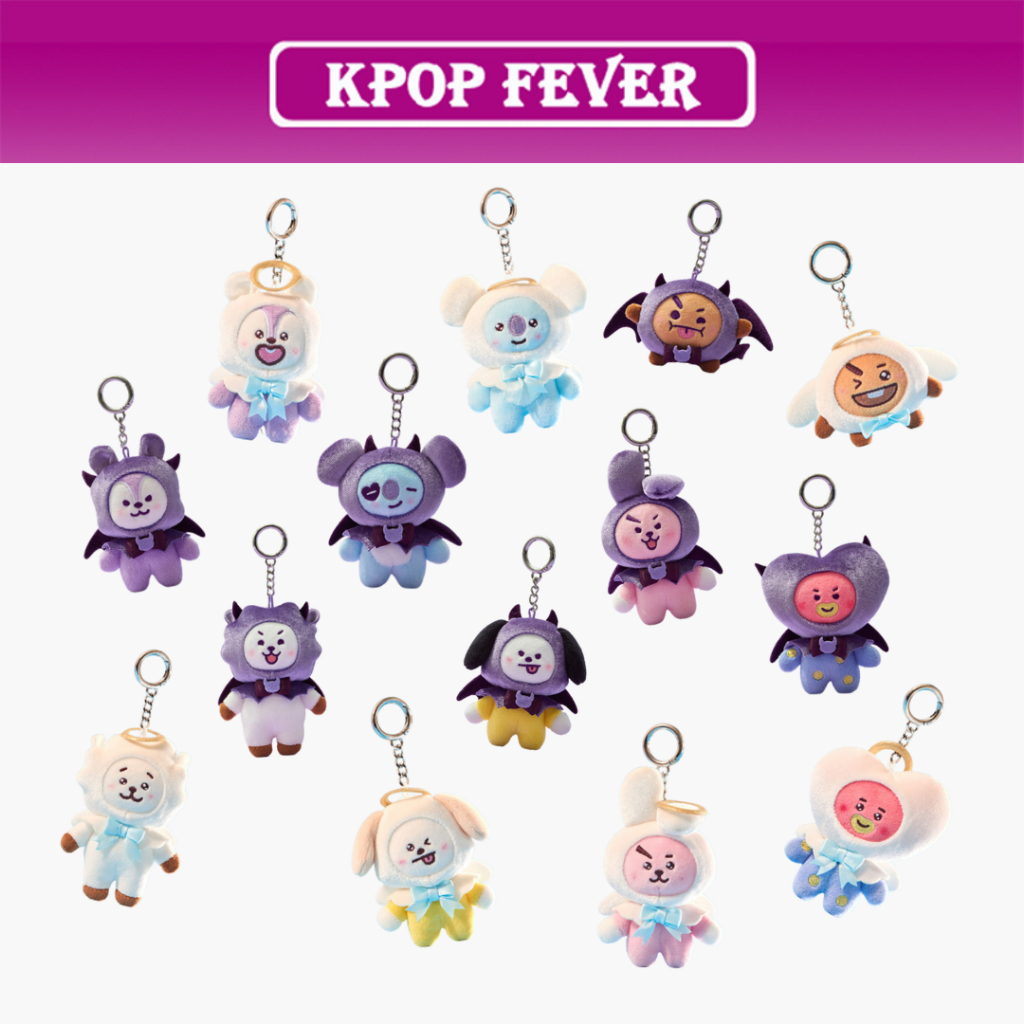 BTS X BT21 - [ ANGEL & VILLAIN ] PLUSH KEYRING ANGEL & VILLAIN | Shopee Thailand