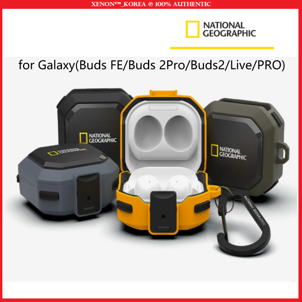 (National Geographic) Buds2 Live Pro Rugged Bumper Lock Case – กัน ...