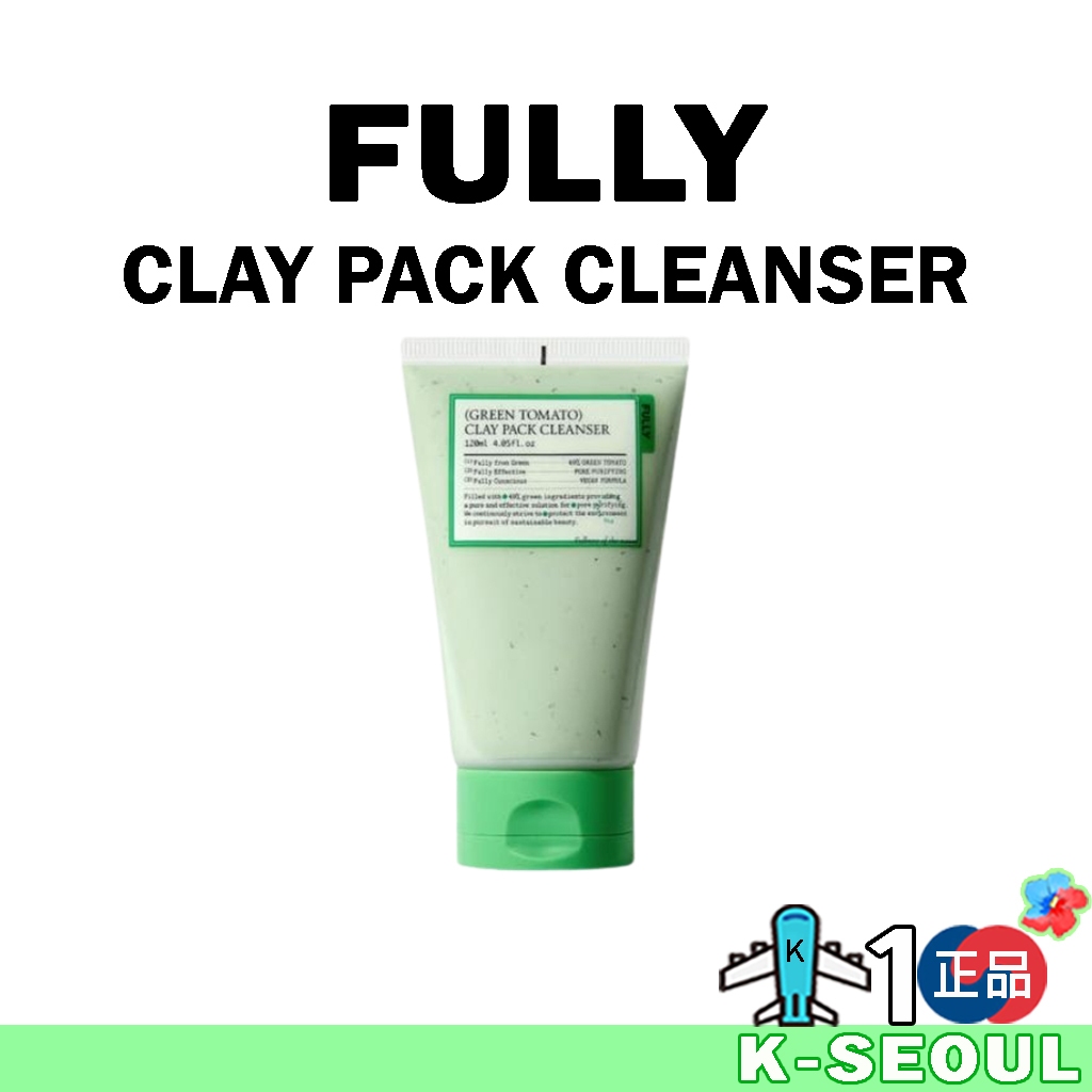 [K-Beauty] FULLY VEGAN Green Tomato Clay Pack Cleanser 120ml | Shopee ...