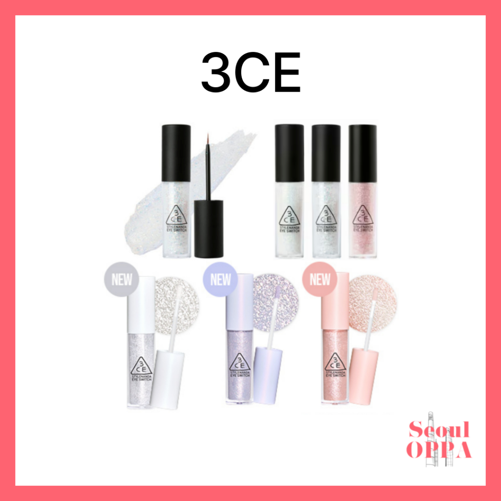 [3CE] Eye Switch 4.3g กลิตเตอร์ อายแชโดว์ มุก แต่งหน้า ทาตา Glitter ...