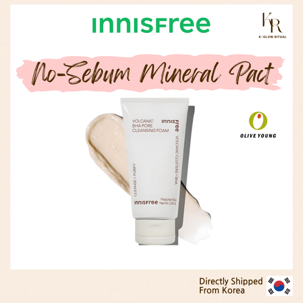 [INNISFREE] New Jeju Volcanic BHA Pore Cleansing Foam 150g | Deep Pore Cleanser พร้อม BHA ...