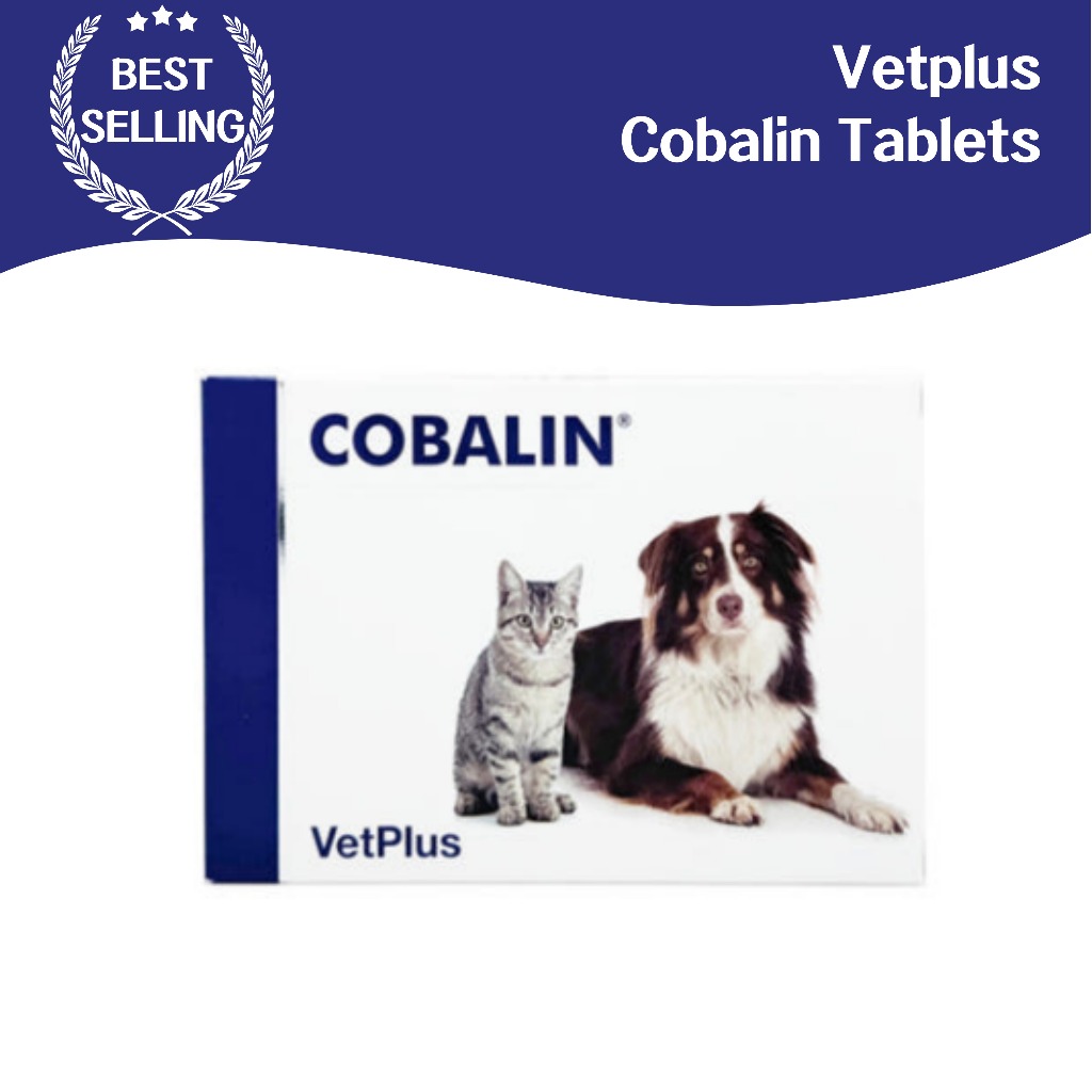 Vetplus Cobalin Cat/Dog 60 เม็ดสัตว์เลี้ยงวิตามิน B12 อาหารเสริม, เพิ่ม ...