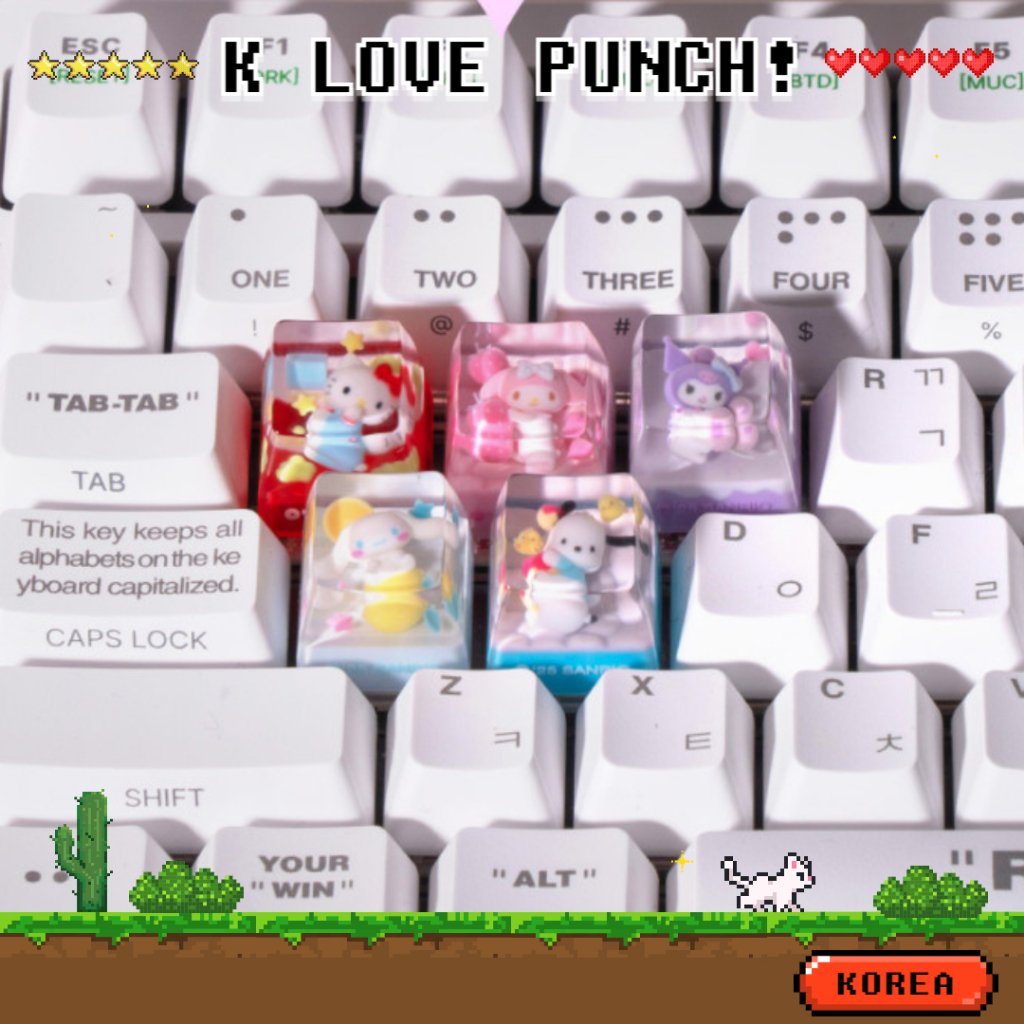 Royche Sanrio Resin Keycap for Mechanical Keyboard (5type) | คีย์แคป ...