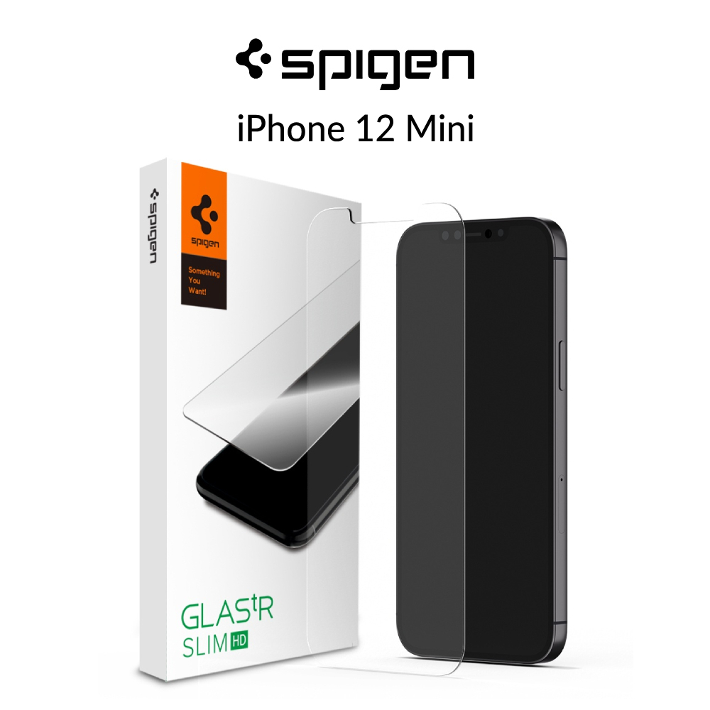 Spigen iPhone 12 Mini ปกป้องหน้าจอ Glas.tR SLIM HD iPhone 12 กระจก ...