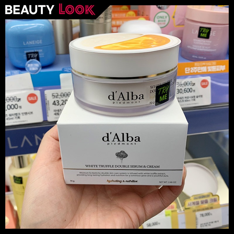 OLIVEYOUNG selects d'Alba white truffle double serum and cream Korea Delivery | Shopee Thailand