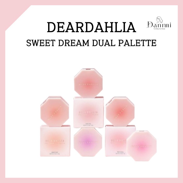[DEAR DAHLIA] NEW Sweet Dream Dual Palette Blush Shadow Eye Cheeks 5 สี ...